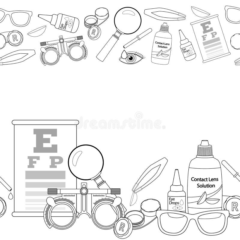 Optics and visual acuity stock vector. Illustration of health - 104464667