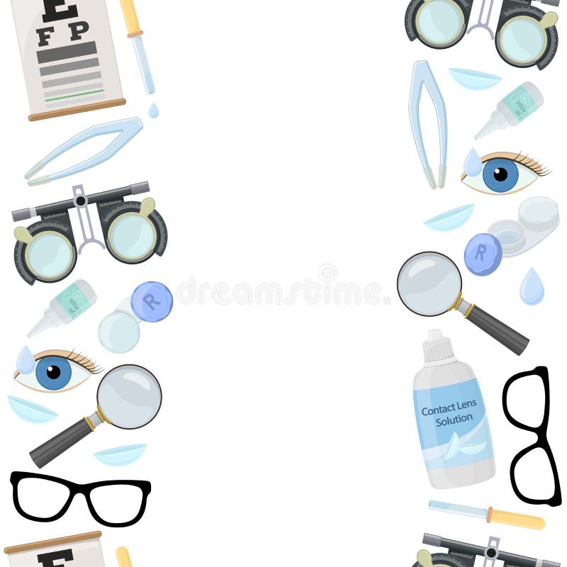 Optics and visual acuity stock vector. Illustration of lens - 104465529