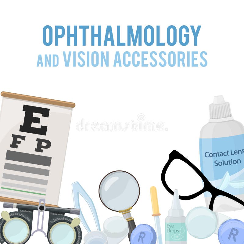 Optics and visual acuity stock vector. Illustration of medicine - 104855193