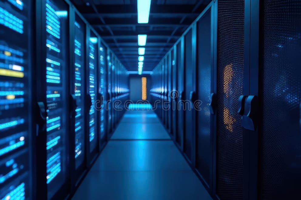 Optimal Data Center Architecture for Object Storage Management Stock ...