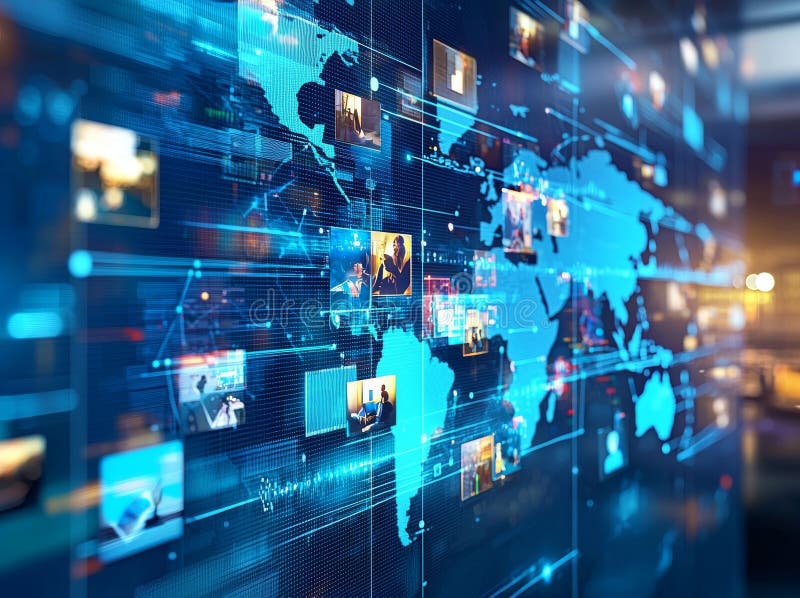 Optimal Internet Concept, with a Technological Backdrop. Featuring ...