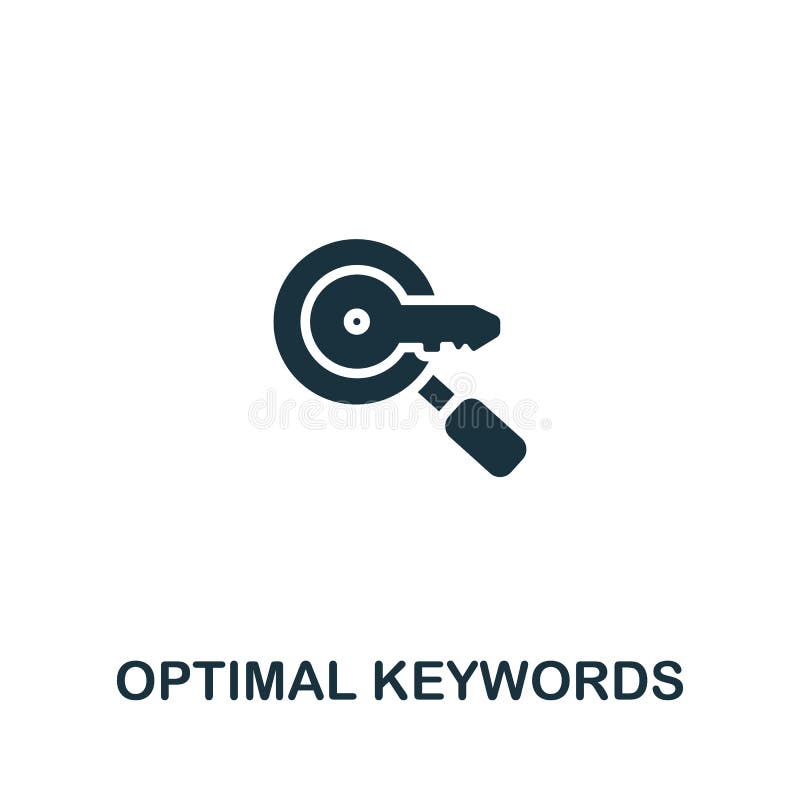 Optimal Keywords Icon from Seo Collection. Simple Line Optimal Keywords ...
