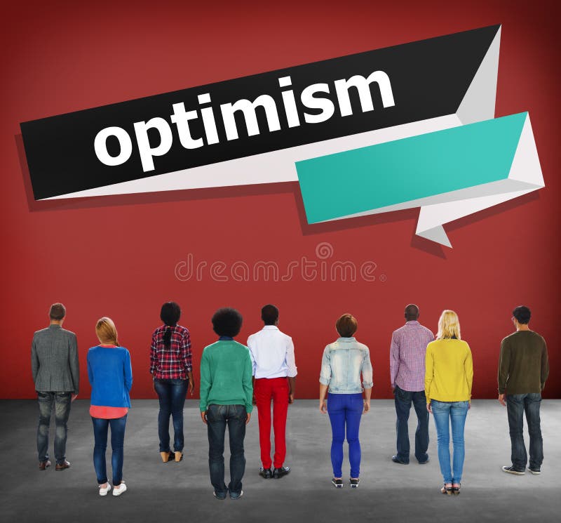Optimism Attitude Hopeful Positive Thinking Concept Stock Image - Image ...