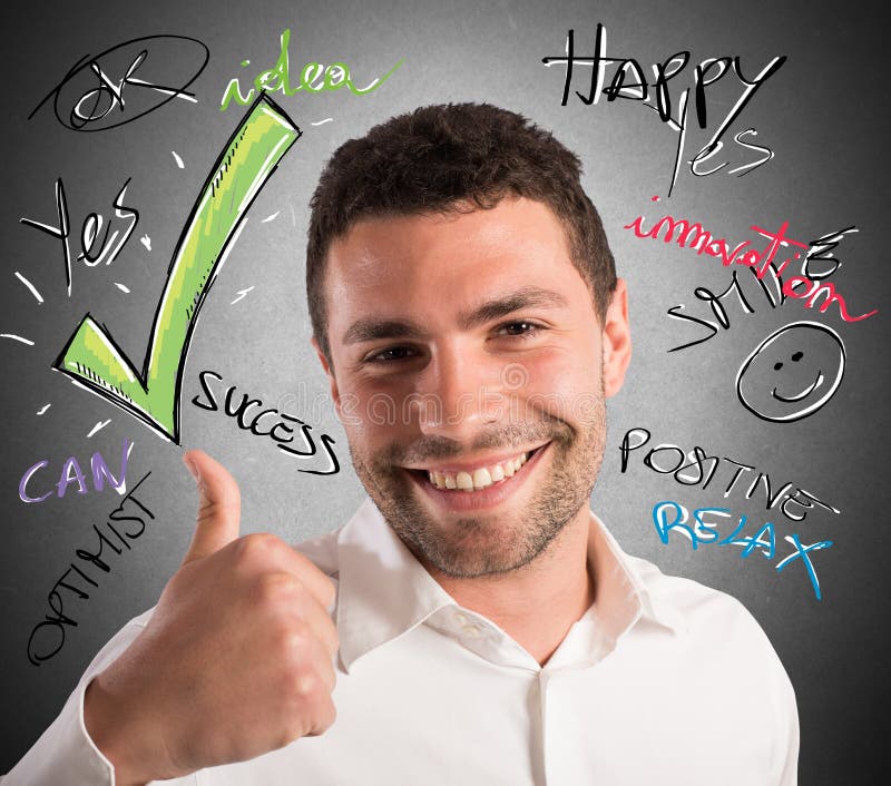 Optimism in business stock image. Image of exult, approved - 62071345