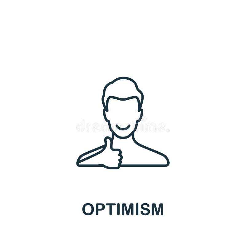 Optimism Icon. Monochrome Simple Icon for Templates, Web Design and ...