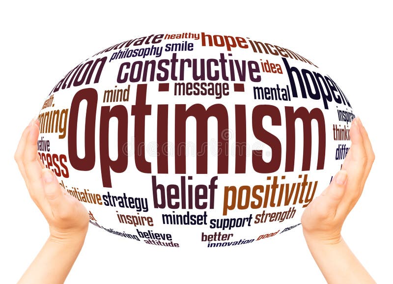 Optimism word cloud stock illustration. Illustration of graphic - 199131474