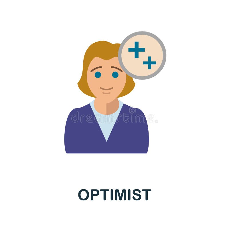 Optimism Icon. Simple Element from Core Values Collection. Creative Optimism Icon for Web Design ...