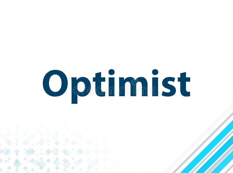 Optimist Modern Flat Design Blue Abstract Background Stock Illustration ...