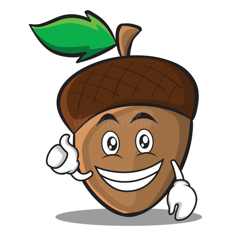 Optimistic Acorn Cartoon Character Style Stock Vector - Illustration of ... Optimistic Acorn Cartoon Character Style Stock Vector - Illustration of ...