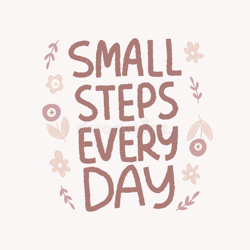 Small Steps Every Day Stock Illustrations – 124 Small Steps Every Day ...
