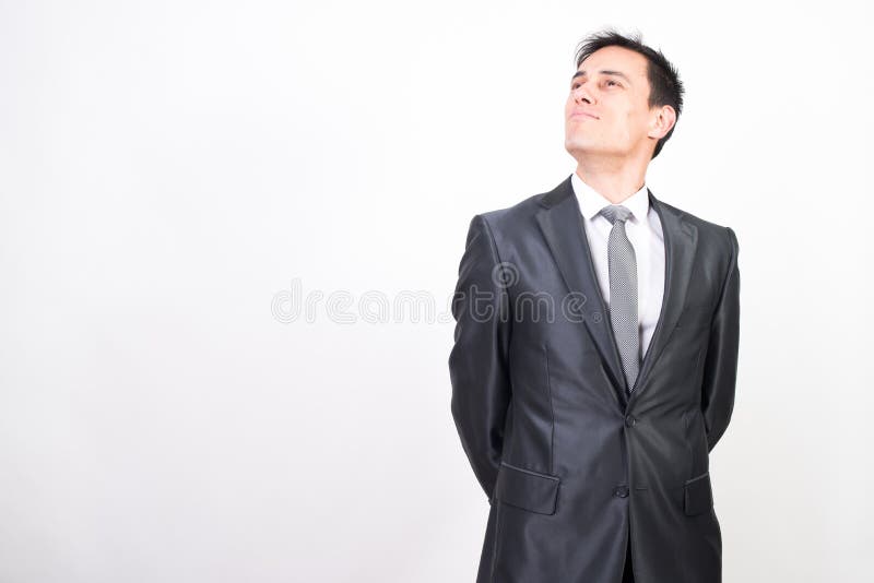 Optimistic man in suit stock photo. Image of suit, wear - 178600744