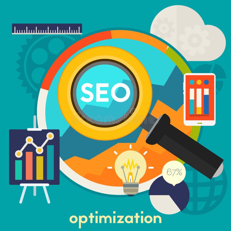 Optimization Concept stock vector. Illustration of mobile - 69066653