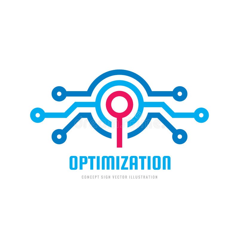 Optimization - Concept Business Logo Template Vector Illustration ...
