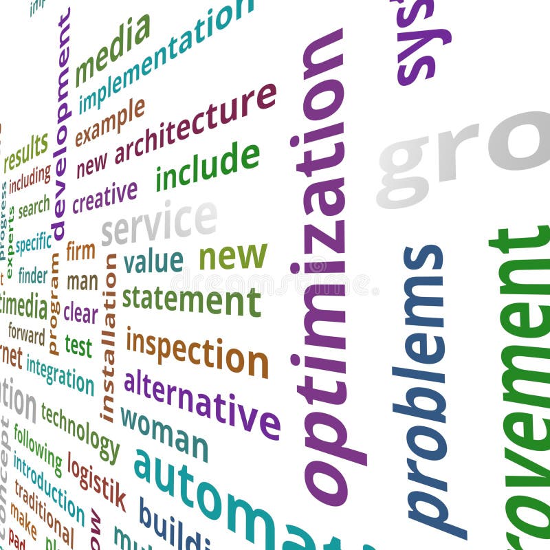 Optimization concept stock illustration. Illustration of connection ...