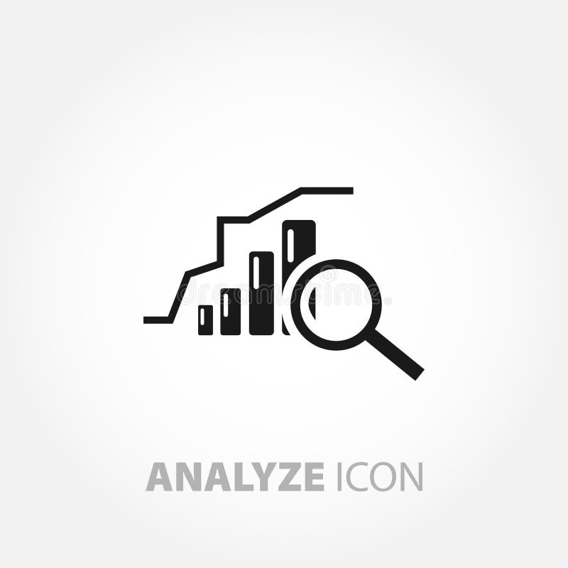 Optimization Icon. Chart Analyze Stock Vector - Illustration of focus ...