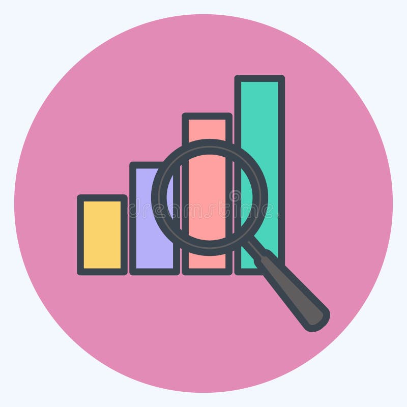 Optimization Icon in Trendy Color Mate Style Isolated on Soft Blue ...