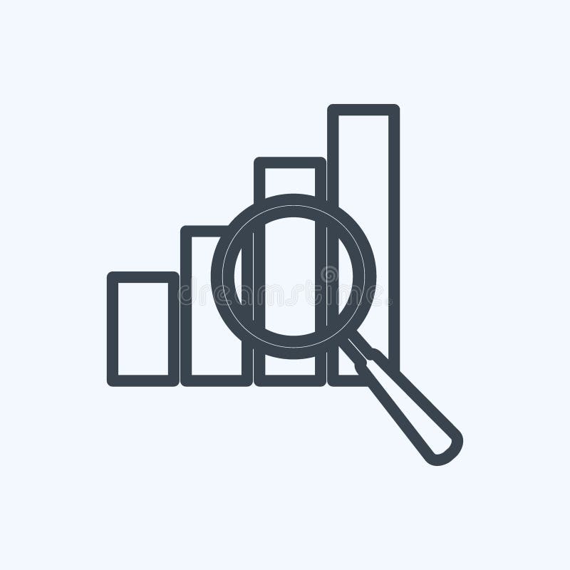 Optimization Icon in Trendy Line Style Isolated on Soft Blue Background Stock Illustration ...