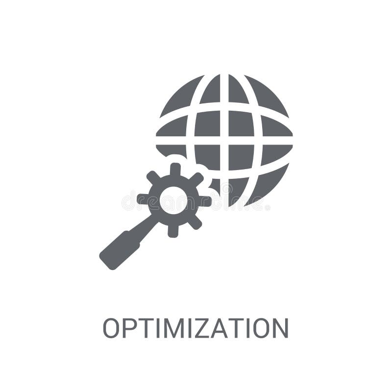 Optimization Icon Vector Sign and Symbol Isolated on White Background ...
