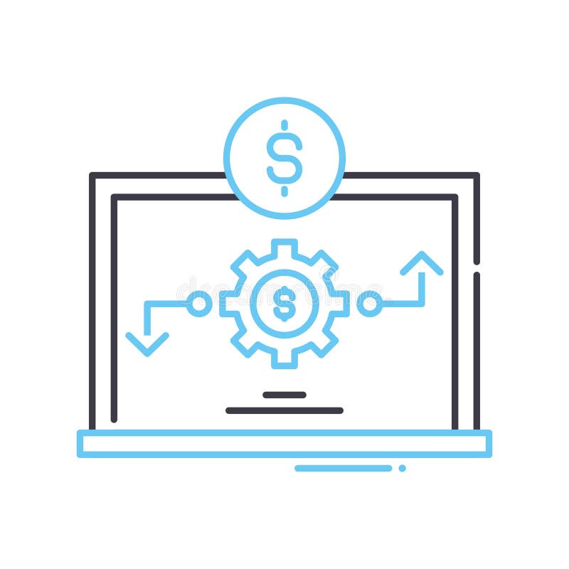 Optimization Method Line Icon, Outline Symbol, Vector Illustration ...