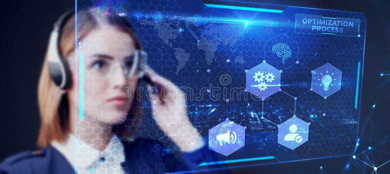 Optimization Software Technology Process System Business Concept ...