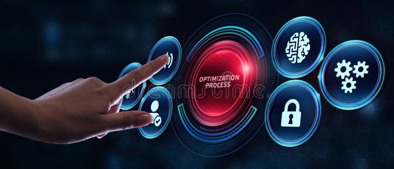 Optimization Software Technology Process System Business Concept ...