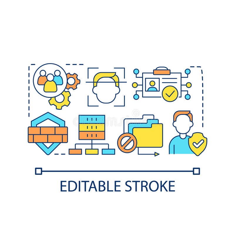 Optimize Consumer Security Concept Icon Stock Vector - Illustration of ...