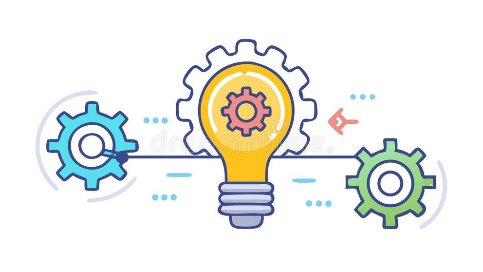 Optimize Ideas: Innovation through System Settings, Vector Design Generative AI Stock Vector ...