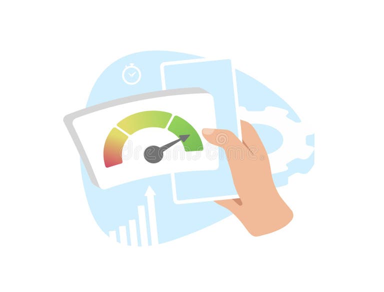 Optimize Website Speed for SEO and User Experience. Hand Holding Mobile ...