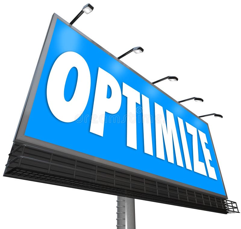 Optimize Word Billboard Perfect Revising Optimization Search Cap Stock ...