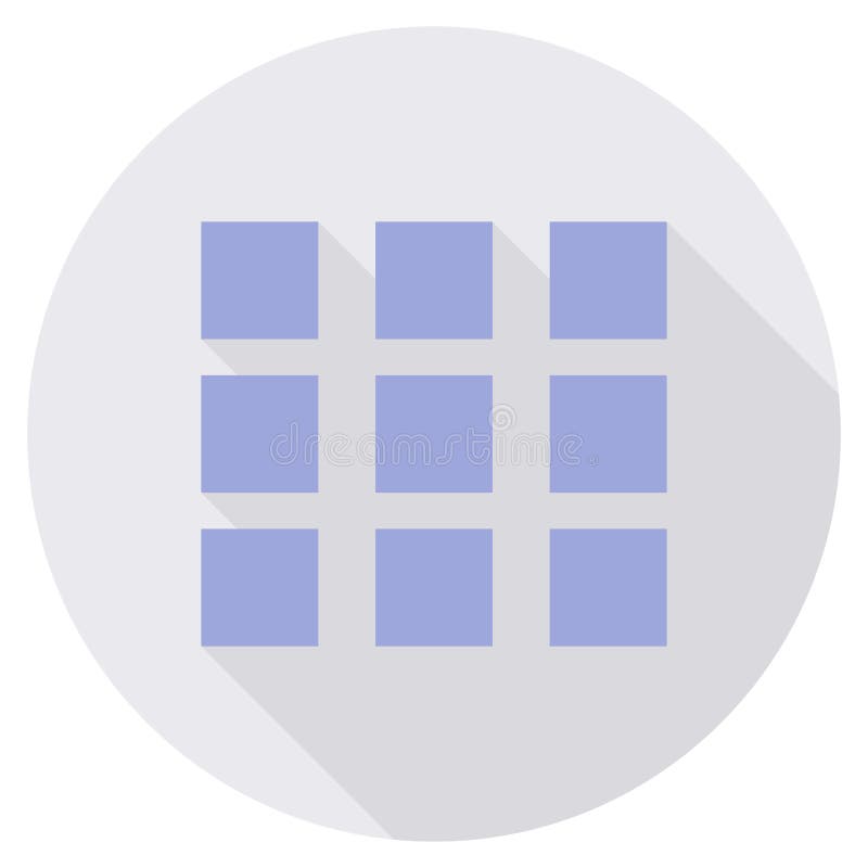 Grid Layout Icon for Digital Organization and Design Stock Illustration ...