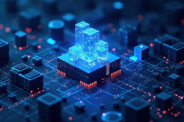 Optimized CDN and Server Architecture Stock Illustration - Illustration ...