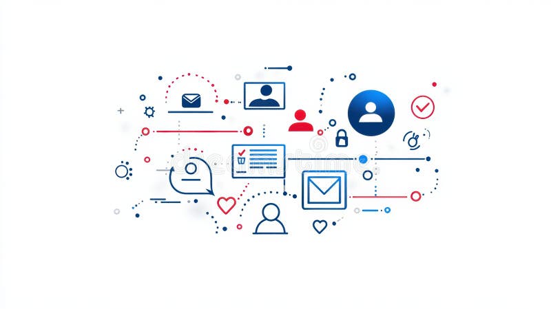 Optimized Technical Support and Customer Service Workflow Icons on a ...