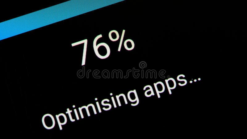 Optimizing Apps Generic Loading Bar on a Mobile Device Smartphone ...