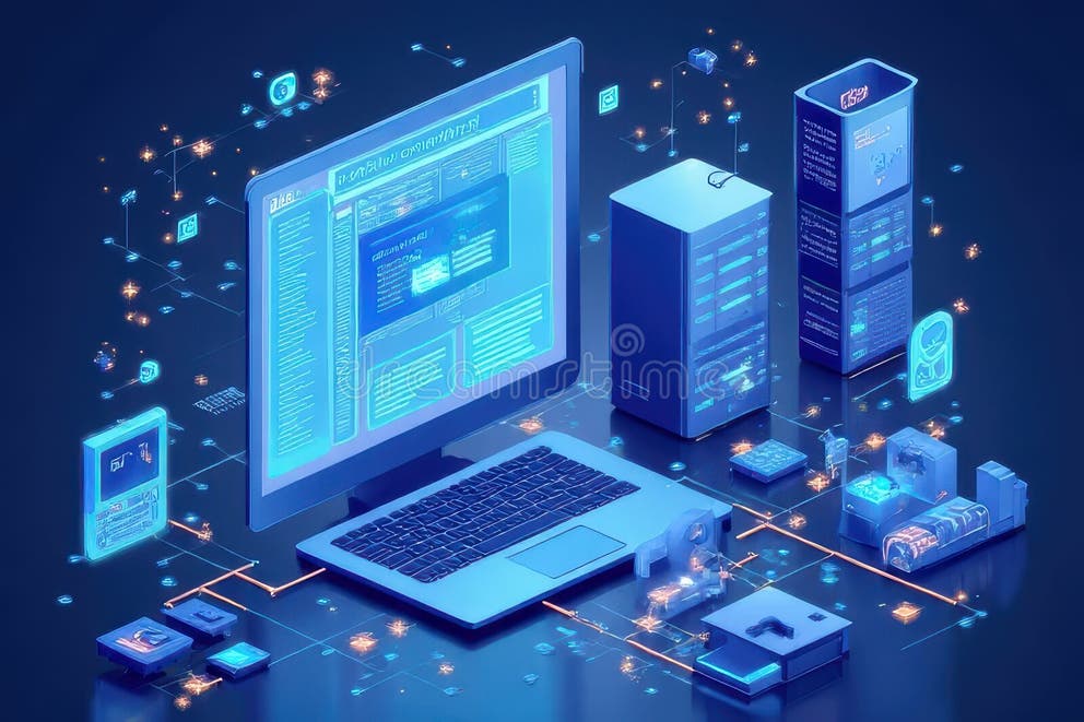 Optimizing Web Infrastructure through DIY Hosting Management Stock ...