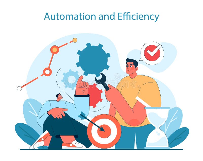 Optimizing Workflow with Automation. a Vibrant Portrayal of Efficiency ... Optimizing Workflow with Automation. a Vibrant Portrayal of Efficiency ...