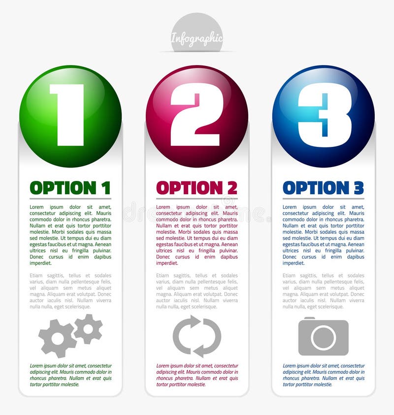 Option Banners with Place for Text Stock Vector - Illustration of ...