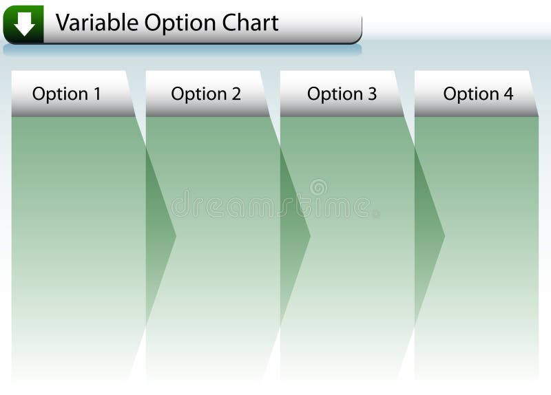 Option Chart stock vector. Illustration of chart, four - 15034286
