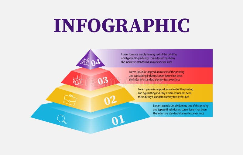 The 4-option 3D Pyramid Infographic Template that Presents Four Options ... The 4-option 3D Pyramid Infographic Template that Presents Four Options ...