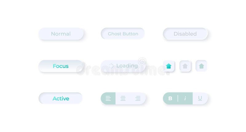 Option Fields UI Elements Kit Stock Vector - Illustration of flat, home ...