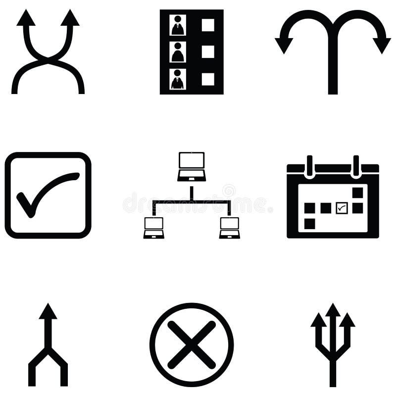 Option icon set stock vector. Illustration of check - 107350765