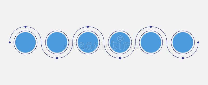 6 Option Infographic Designs - Circle Shape Designs Stock Vector ...