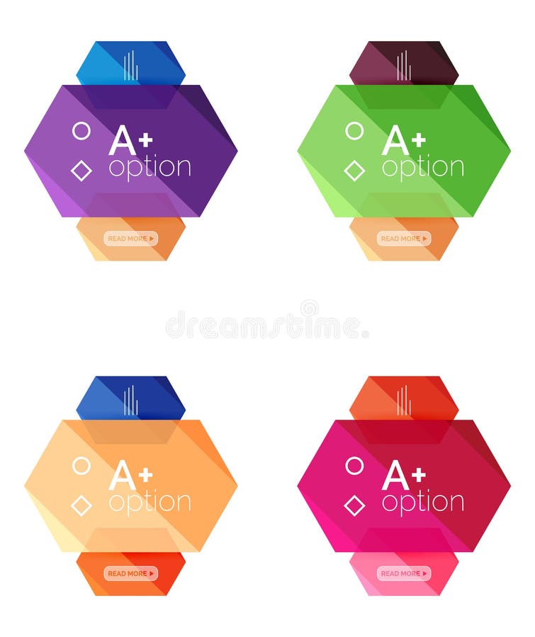 Option Infographic Templates Stock Illustration - Illustration of blank ...