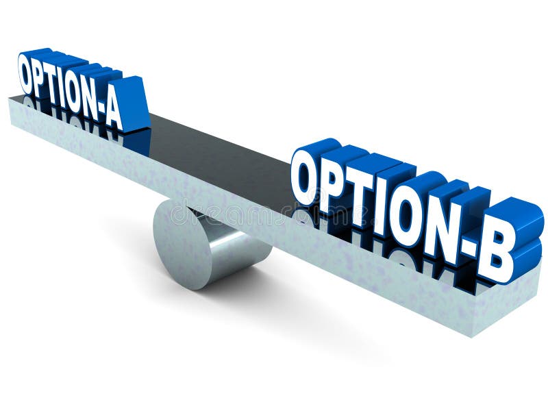 Option a oder b stock abbildung. Illustration von wählte - 28582923