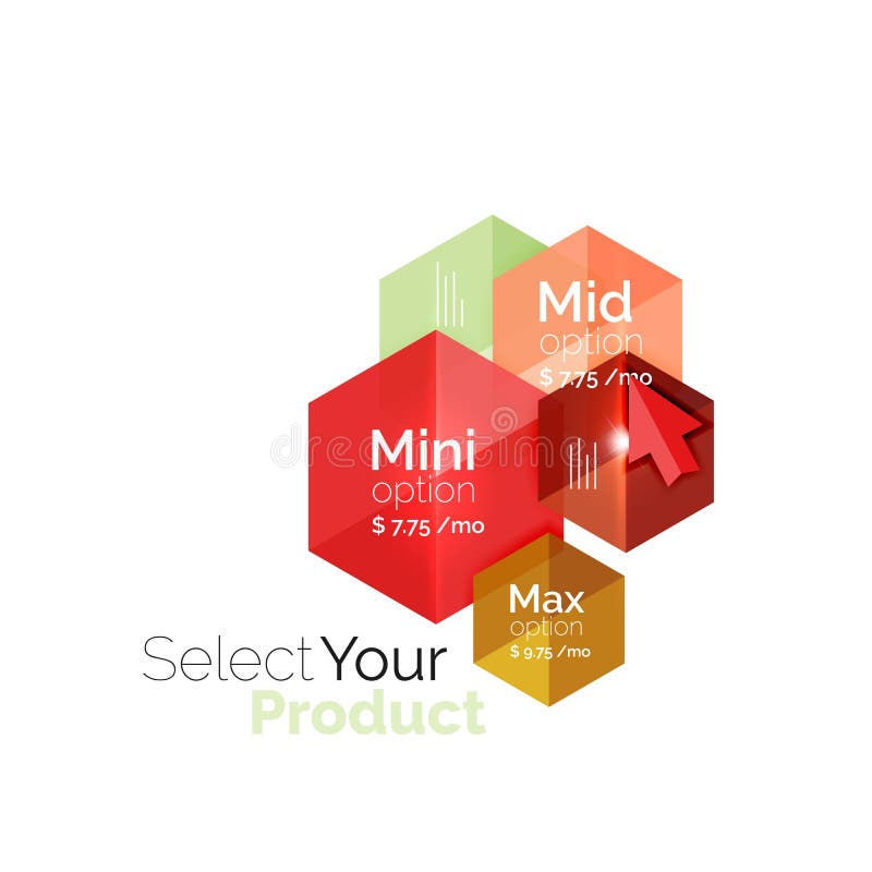 Option select template stock vector. Illustration of hosting - 81949907