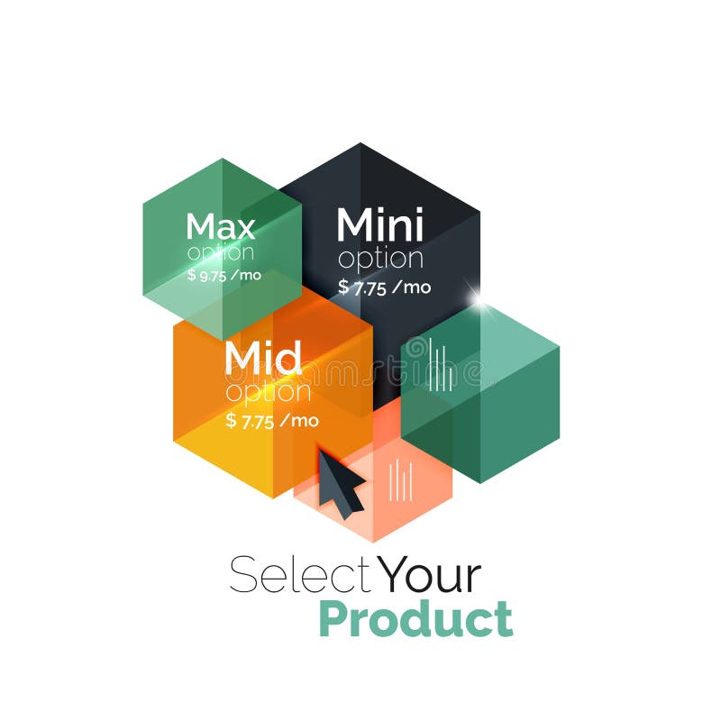 Option select template stock vector. Illustration of chart - 81485271