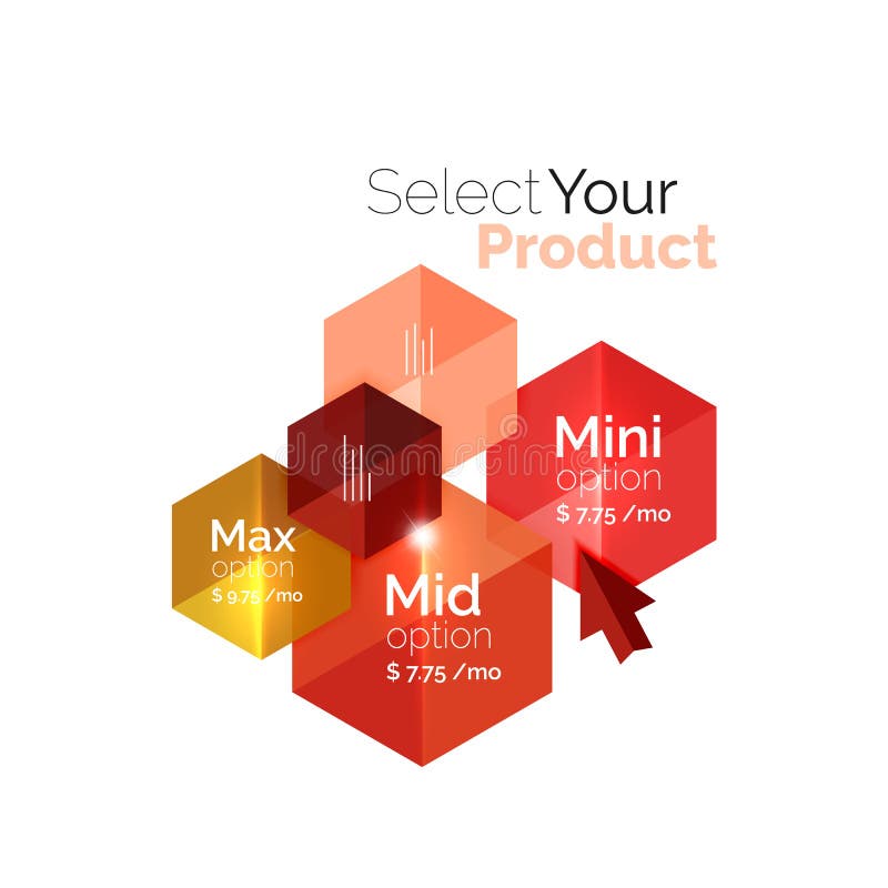 Option select template stock vector. Illustration of pointer - 81501138