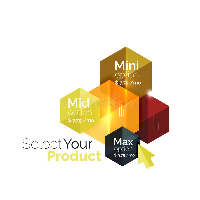 Option select template stock vector. Illustration of infographic - 81607831