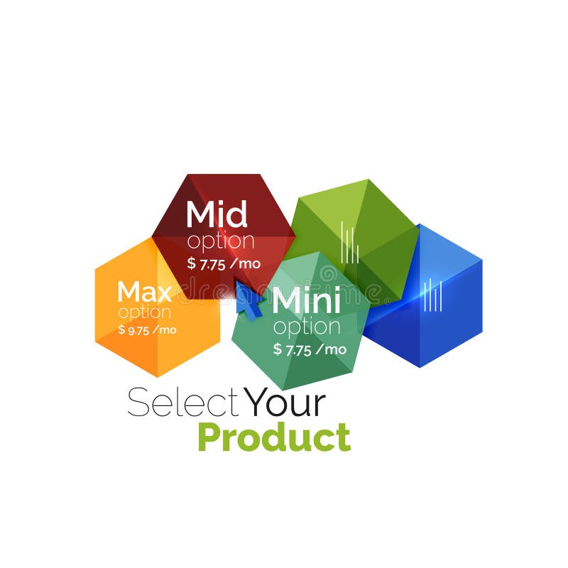 Option select template stock vector. Illustration of business - 81869982