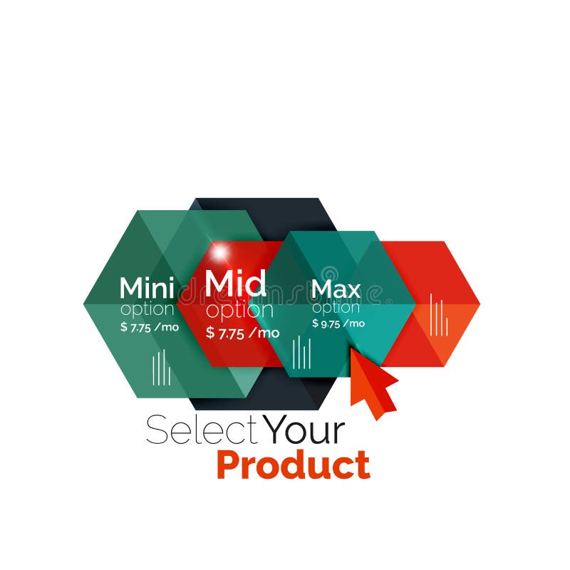 Option select template stock vector. Illustration of hosting - 81949907