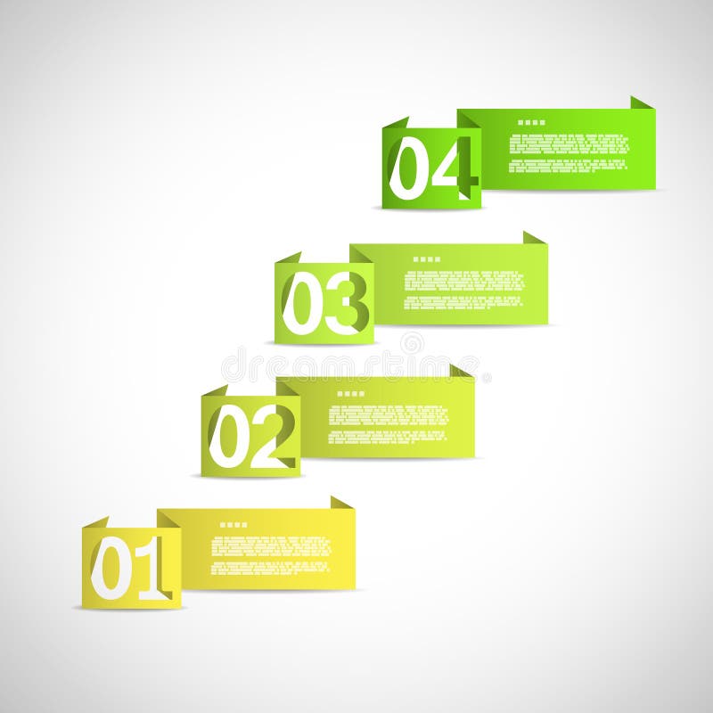 1-2-3-4 Option - Paper Frames Template Stock Vector - Illustration of ...